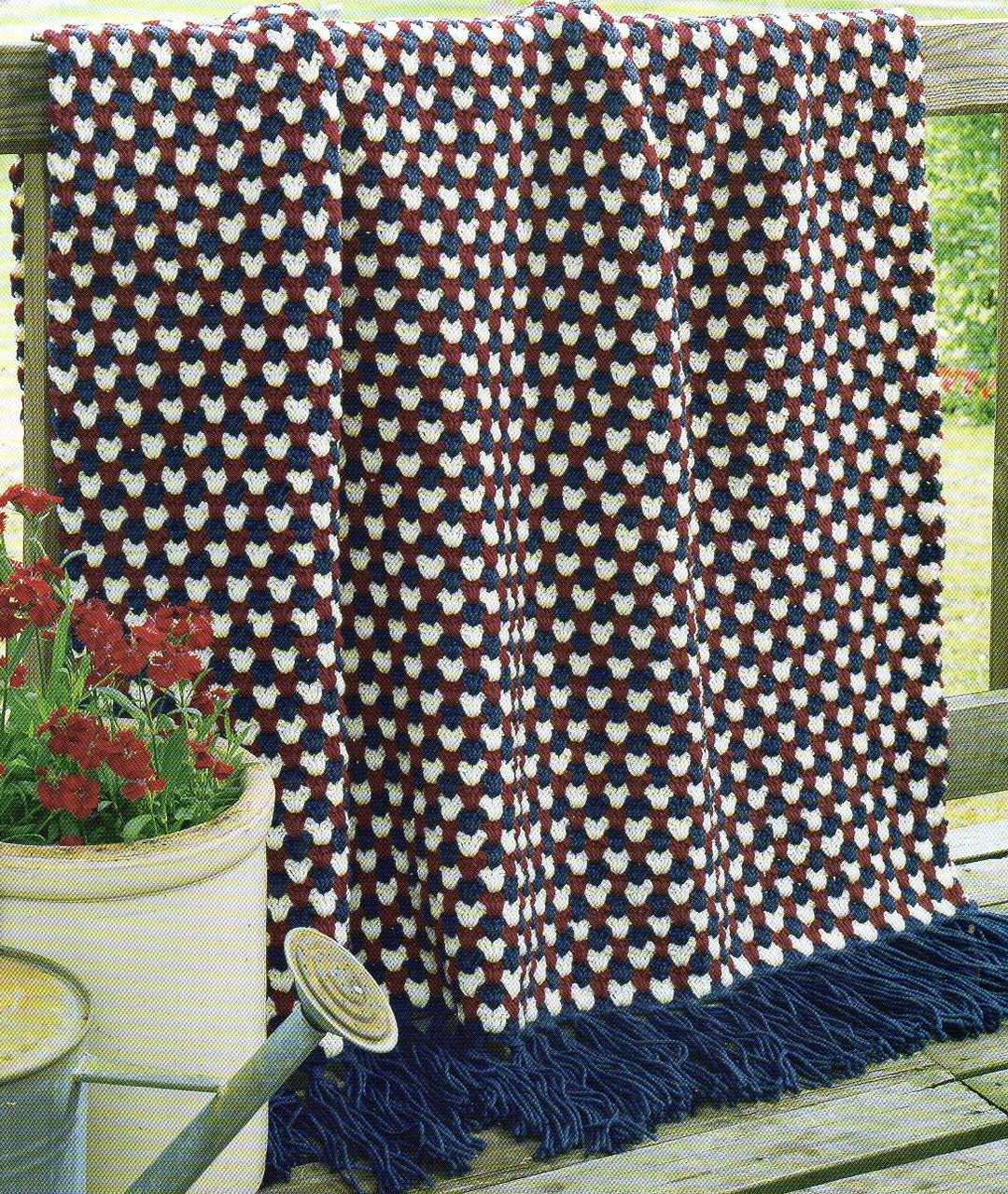 Aran Afghan Crochet Pattern Aran Fringe Afghan Crochet Pattern PDF ...