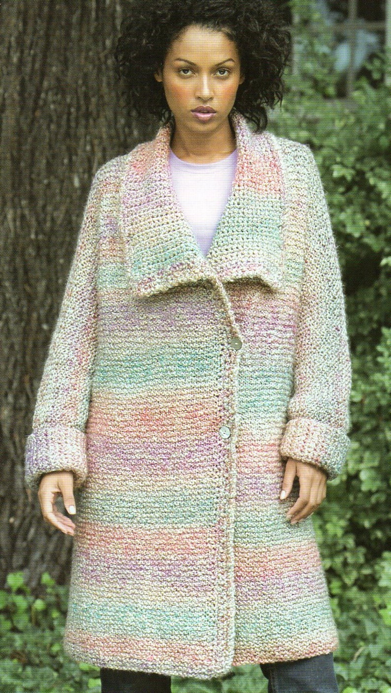 Long Sweater Knitting Pattern Duster Sweater Knitting Pattern | Etsy