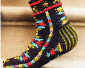 Mens Lumberjack Socks Knitting Pattern Heavy Duty Man Socks PDF Instant ...
