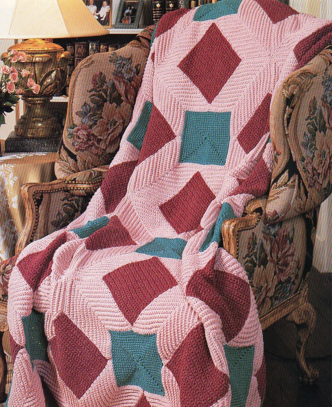 Geometric Shapes Afghan Crochet Pattern Geometric Afghan Crochet ...