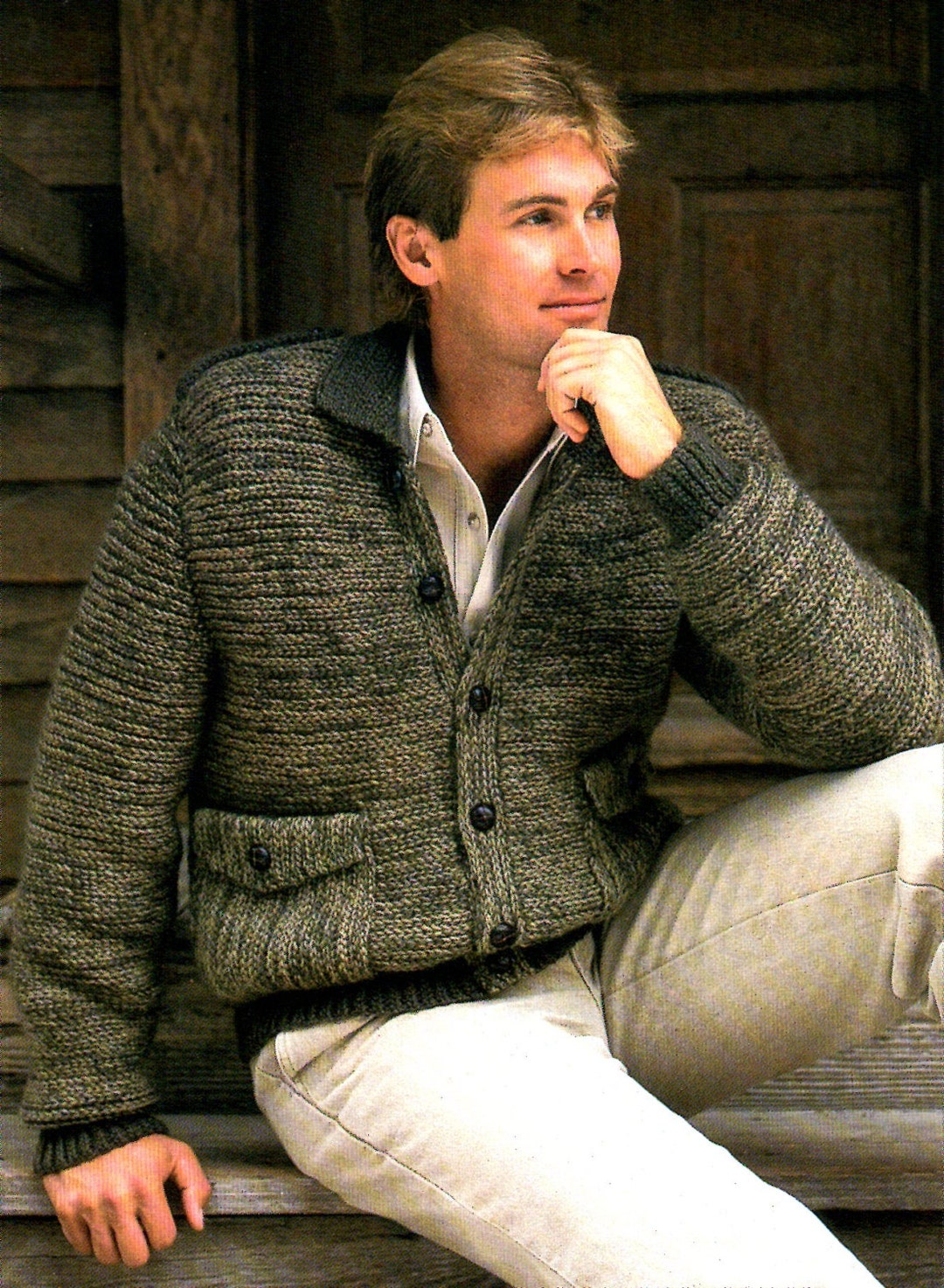 Men's Bomber Jacket Sweater Crochet Pattern Man Bomber Coat Jacket ...