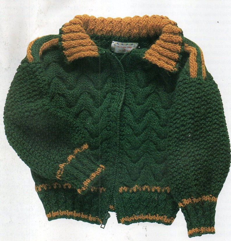 Boys Bomber Jacket Knitting Pattern Boy Bomber Sweater Jacket | Etsy