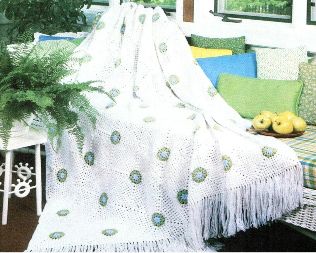 Daisy Flower Afghan Crochet Pattern Daisies Flowers Afghan Crochet ...