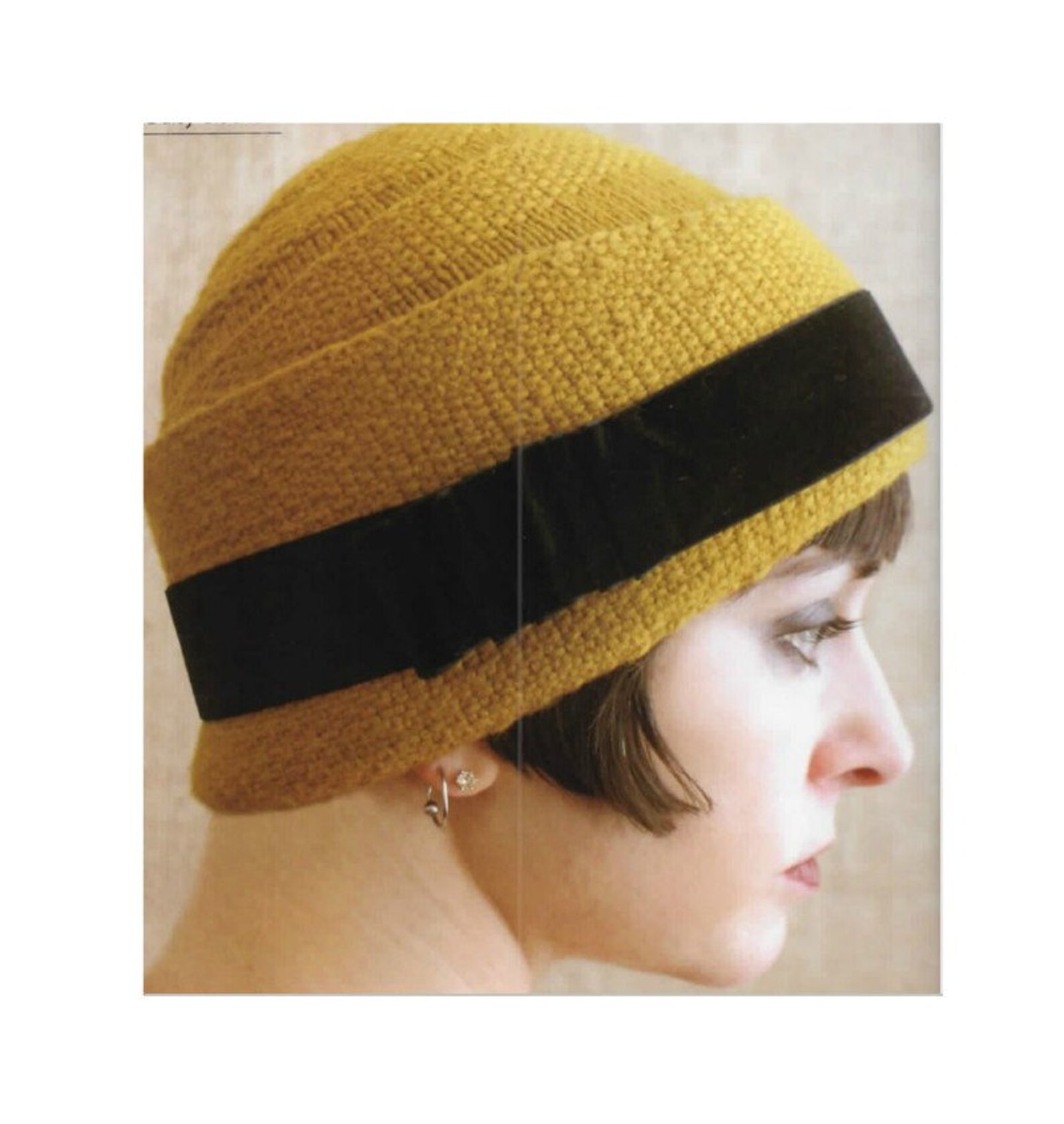Vintage Cloche Hat Knitting Pattern Cloche Hat Cap Knitting Pattern PDF ...