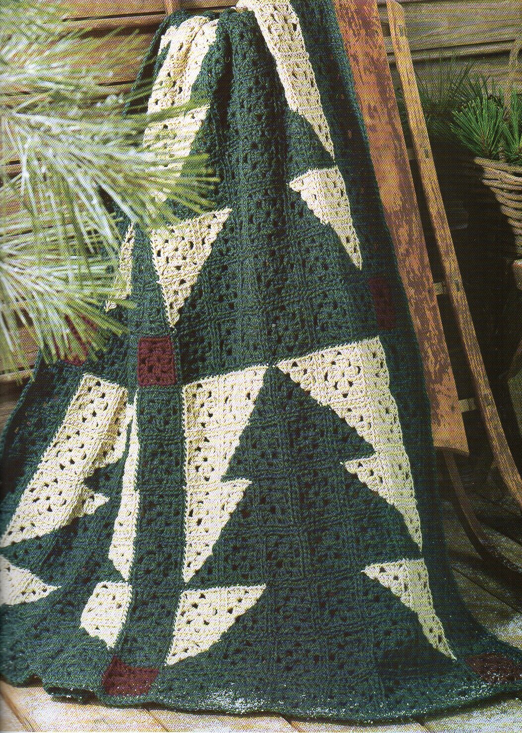 Pine Tree Afghan Crochet Pattern Christmas Tree Afghan Pattern PDF ...