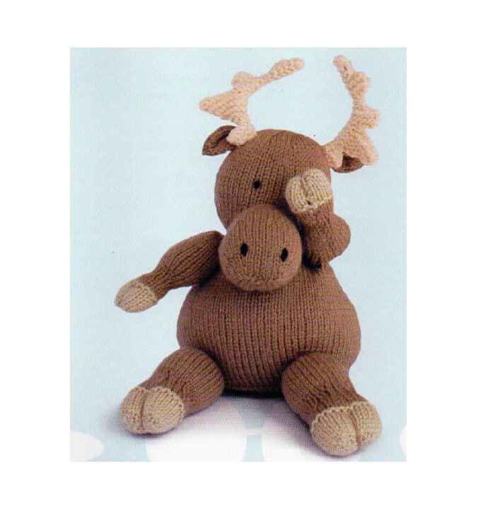 Large Moose Amigurumi Knitting Pattern Big Moose Toy Pillow Knitting ...