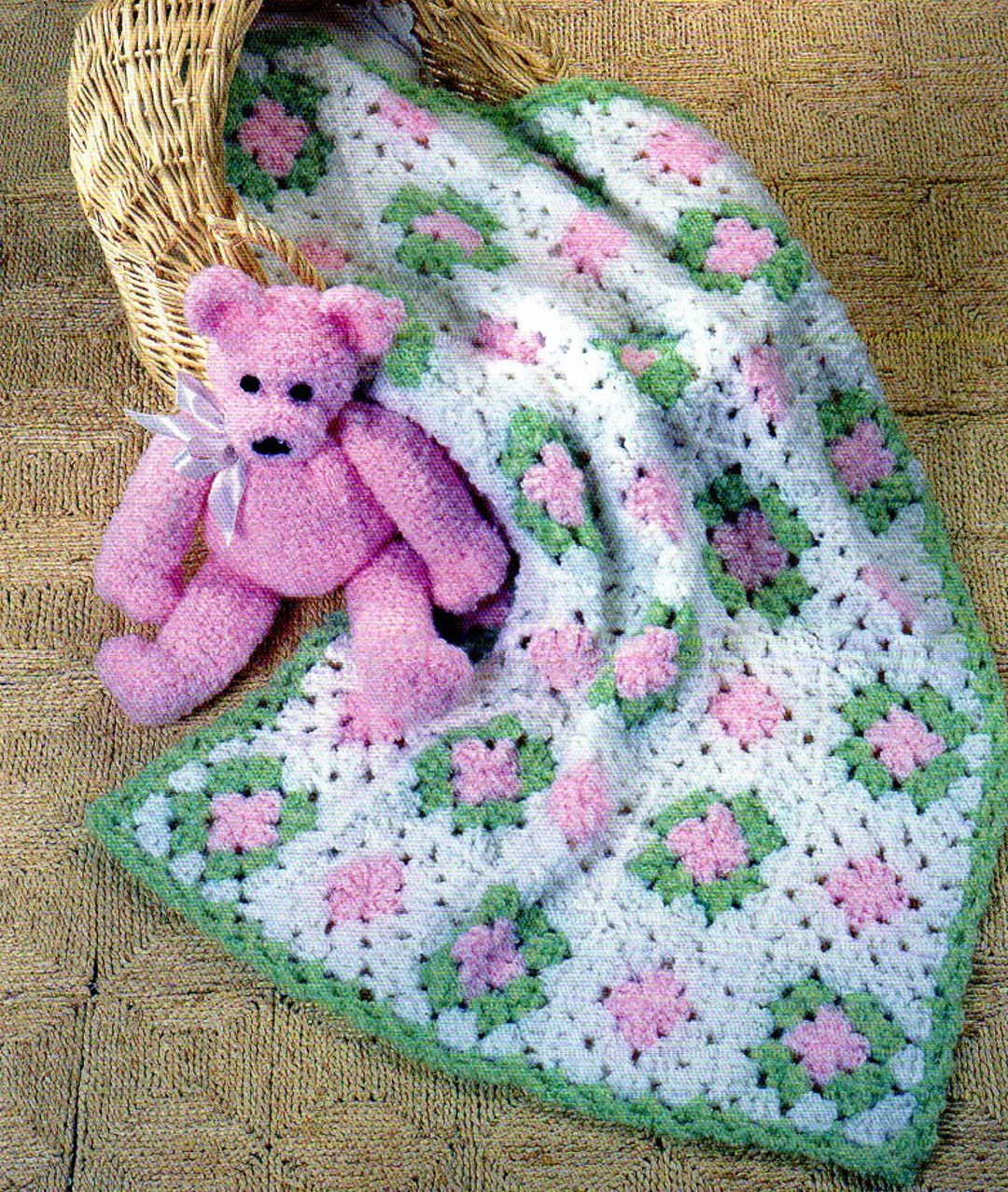 Teddy Bear and Afghan Crochet Pattern Blanket and Bear Amigurumi ...