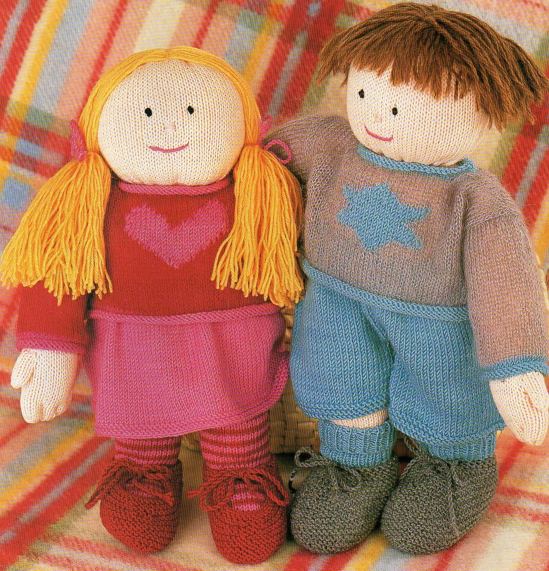 Large Boy & Girl Rag Dolls Knitting Patterns Plus Clothing 15 - Etsy ...