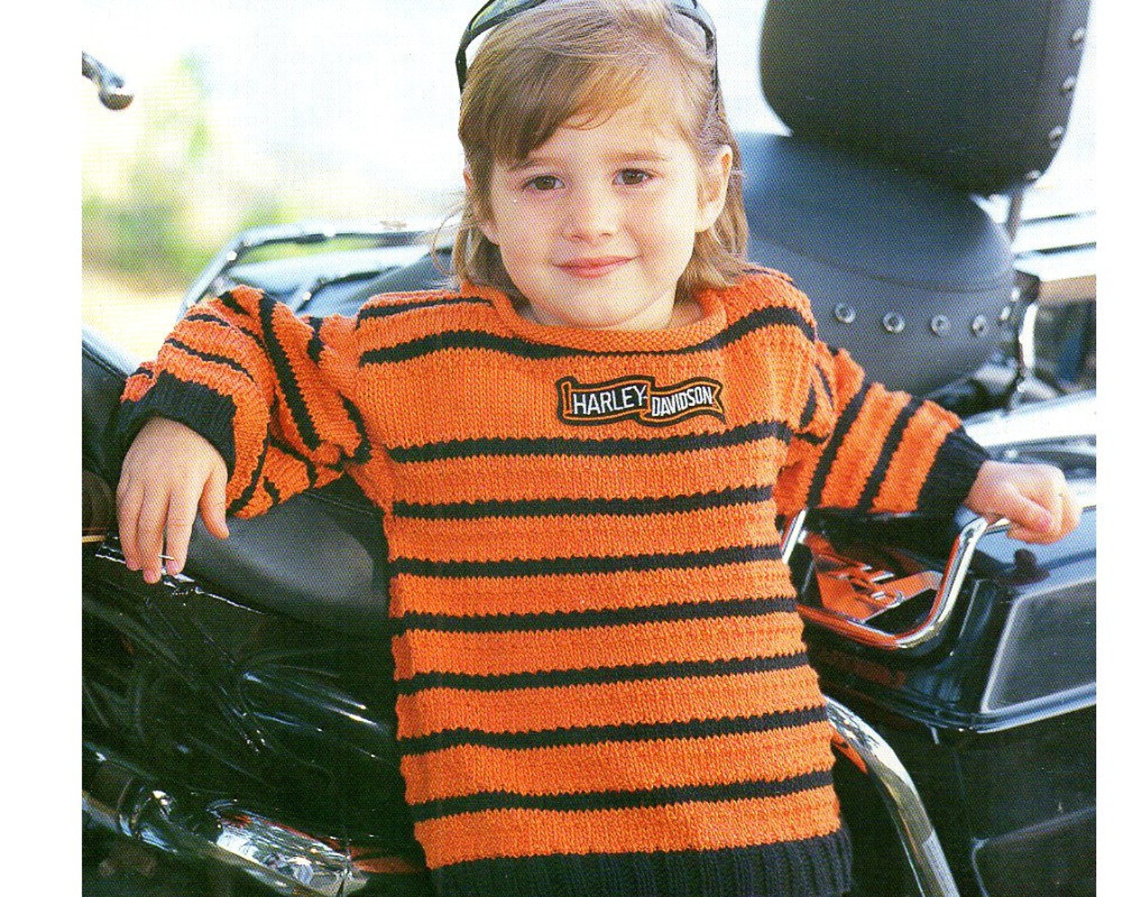 Biker Sweater Knitting Pattern Toddler Motorcycle Sweater Knitting ...