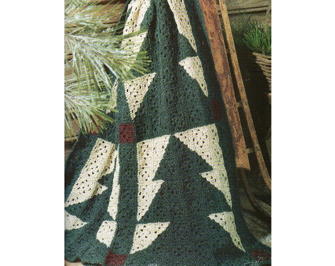 Pine Tree Afghan Crochet Pattern Christmas Tree Afghan Pattern - Etsy