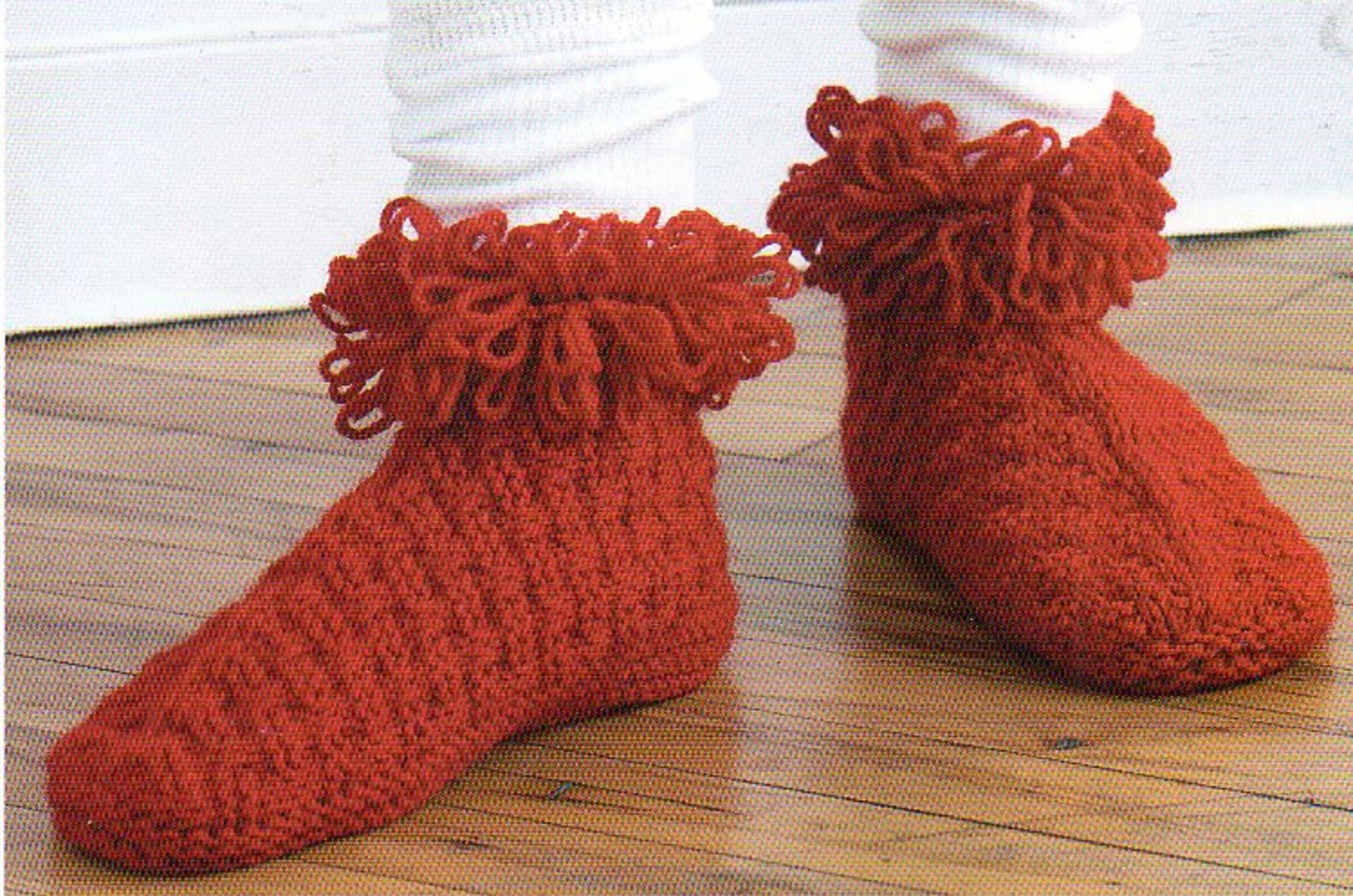 Loopy Slippers Knitting Pattern Slipper Socks PDF Instant Download - Etsy