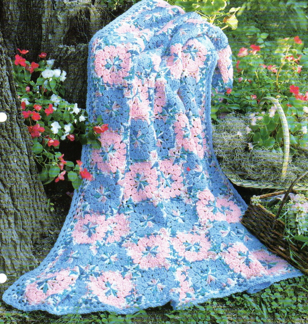 Flowers Afghan Crochet Pattern Sunflowers Afghan Crochet Pattern PDF ...