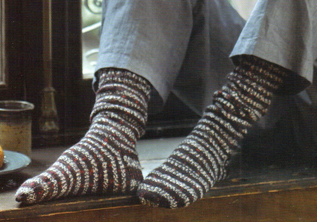 Mens Lumberjack Socks Knitting Pattern Heavy Duty Man Socks PDF Instant ...