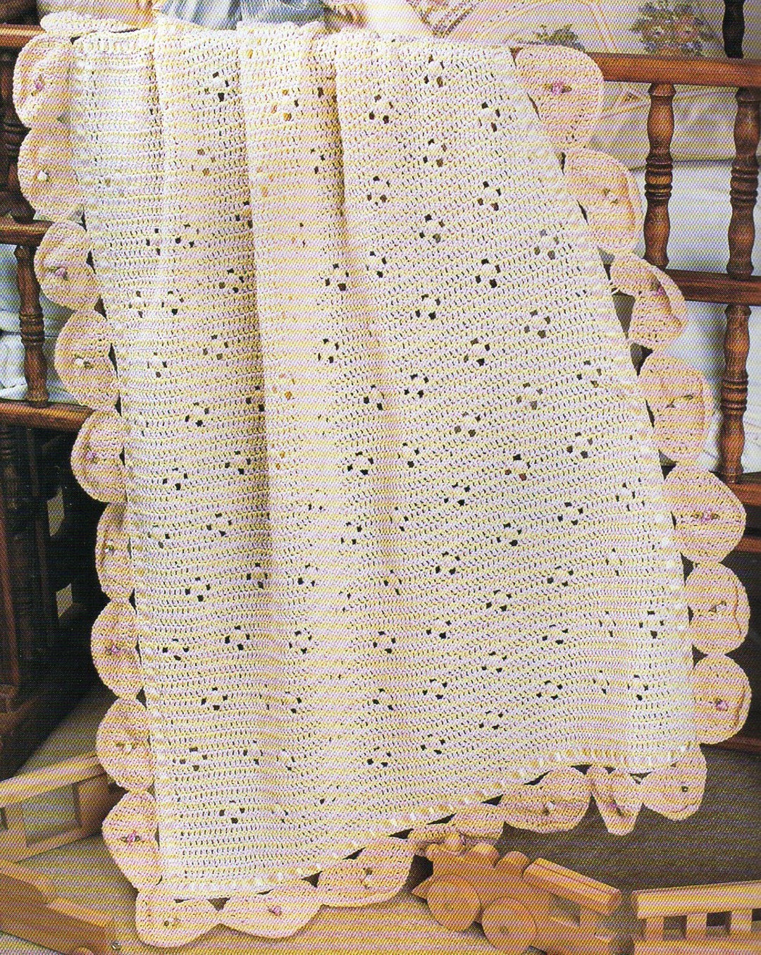 Puff Stitch Baby Blanket Afghan Crochet Pattern Crib Blanket Afghan ...