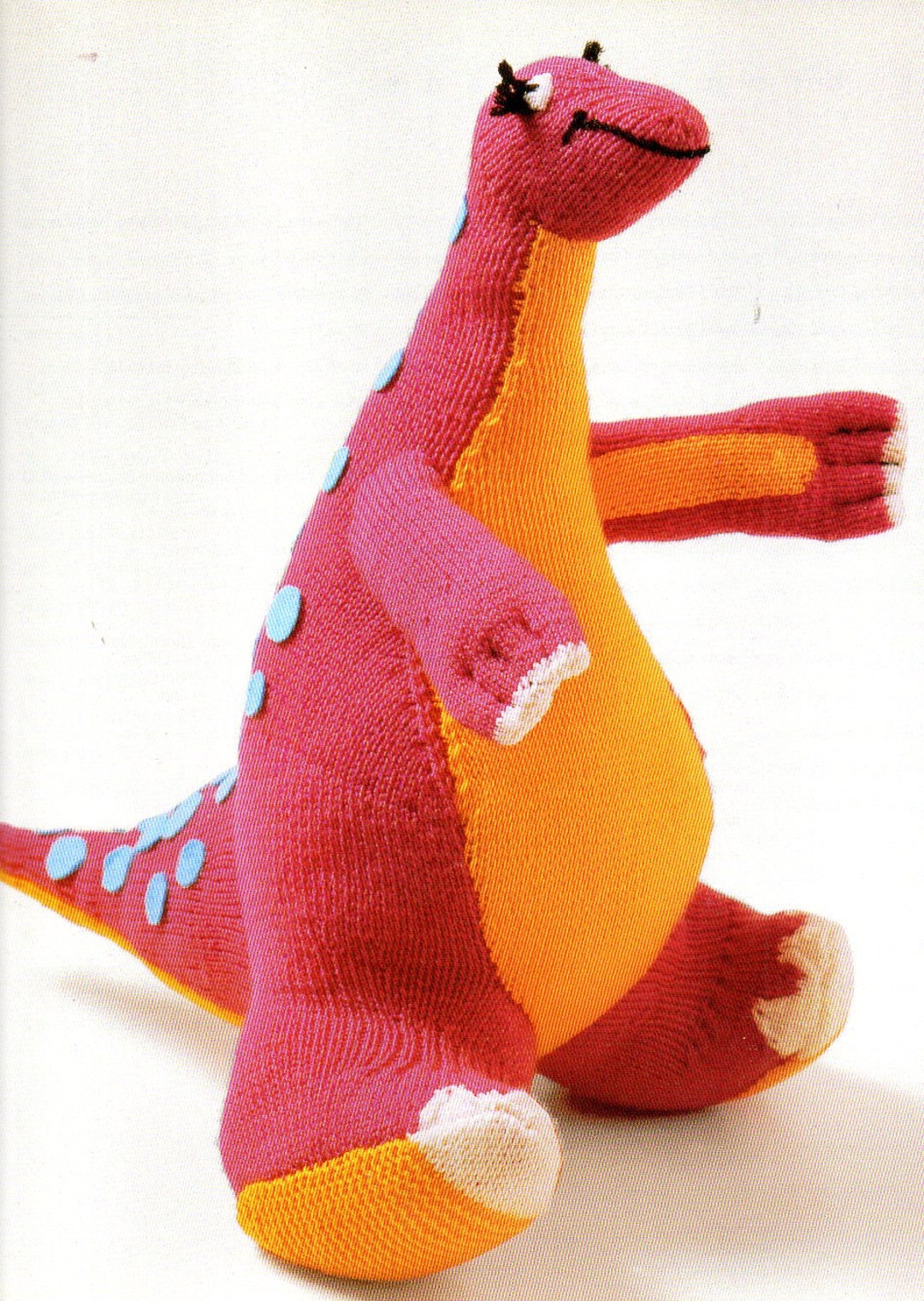 Large Amigurumi Brontosaurus Dinosaur Animal Toy Pillow for Baby ...