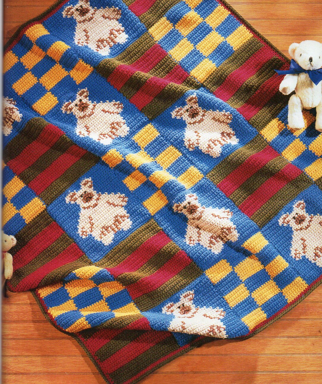 Teddy Bear Afghan Crochet Pattern Bear Afghan Crochet Pattern PDF ...