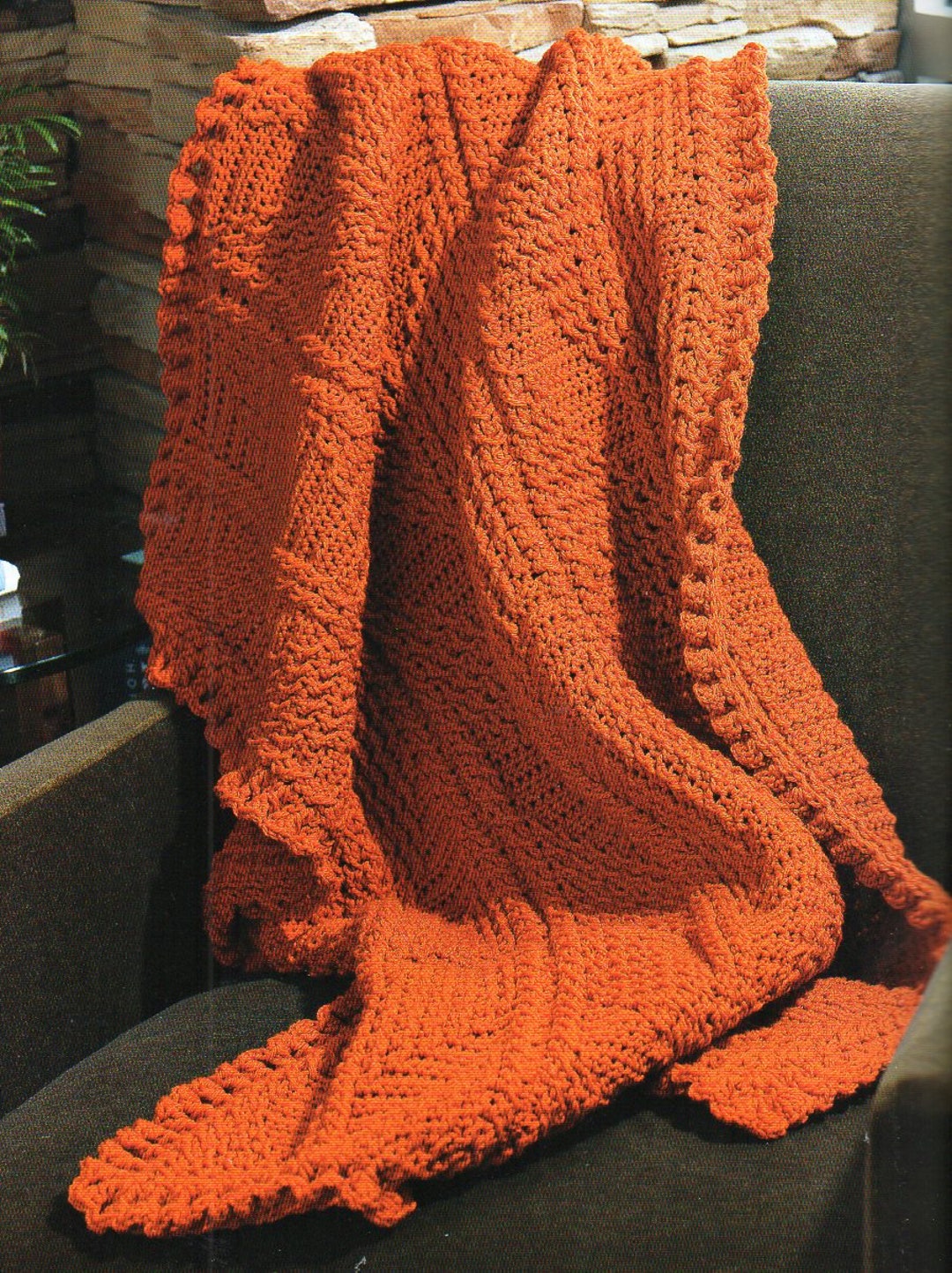 Chunky Afghan Crochet Pattern Bulky Afghan Crochet Pattern PDF Instant ...