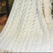 Irish Lace Afghan Knitting Pattern Vintage Fringe Afghan Knitting ...