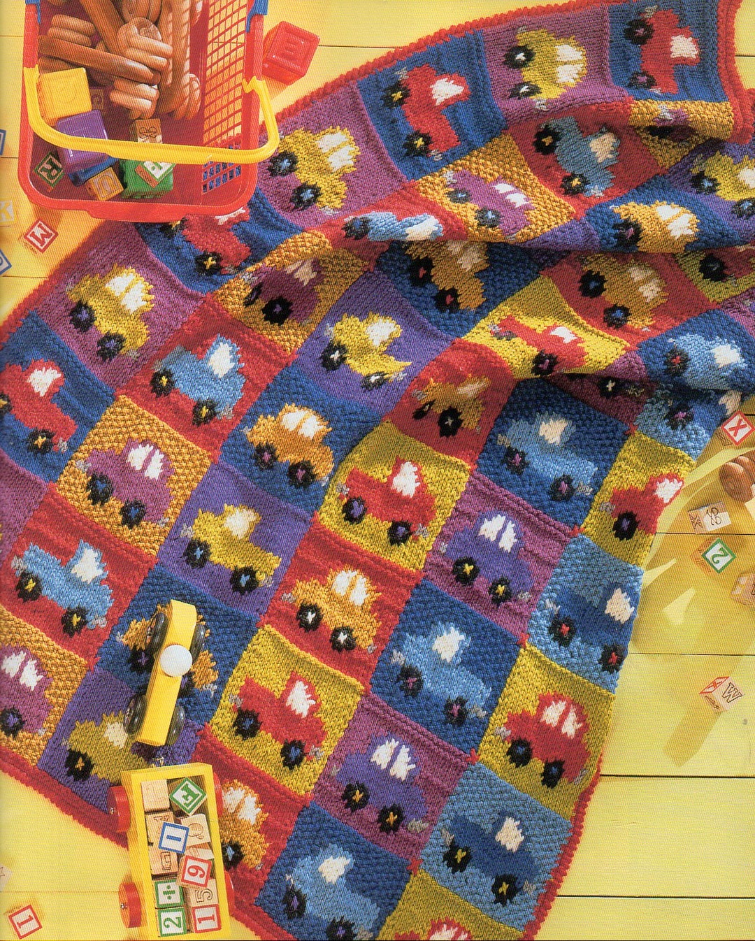 Cars Automobiles Baby Blanket Knitting Pattern Car Afghan Baby Child ...