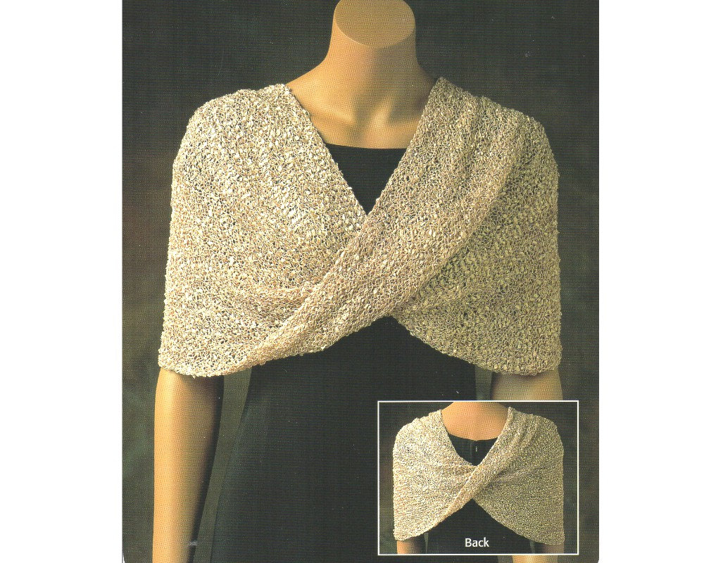 Mobius Shawl Poncho Knitting Pattern Twisty Reversible Poncho Shawl ...