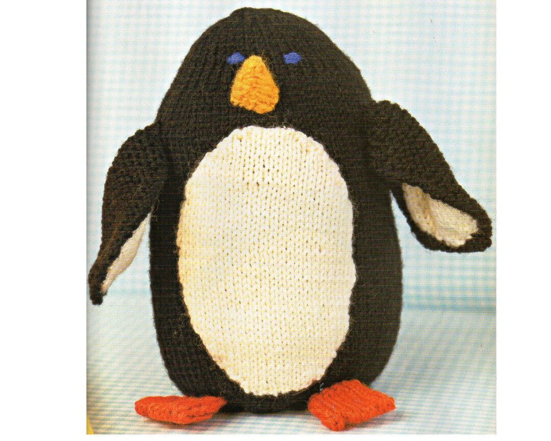 Penguin Amigurumi Knitting Pattern Animal Toy Pillow Penguin Amigurumi ...