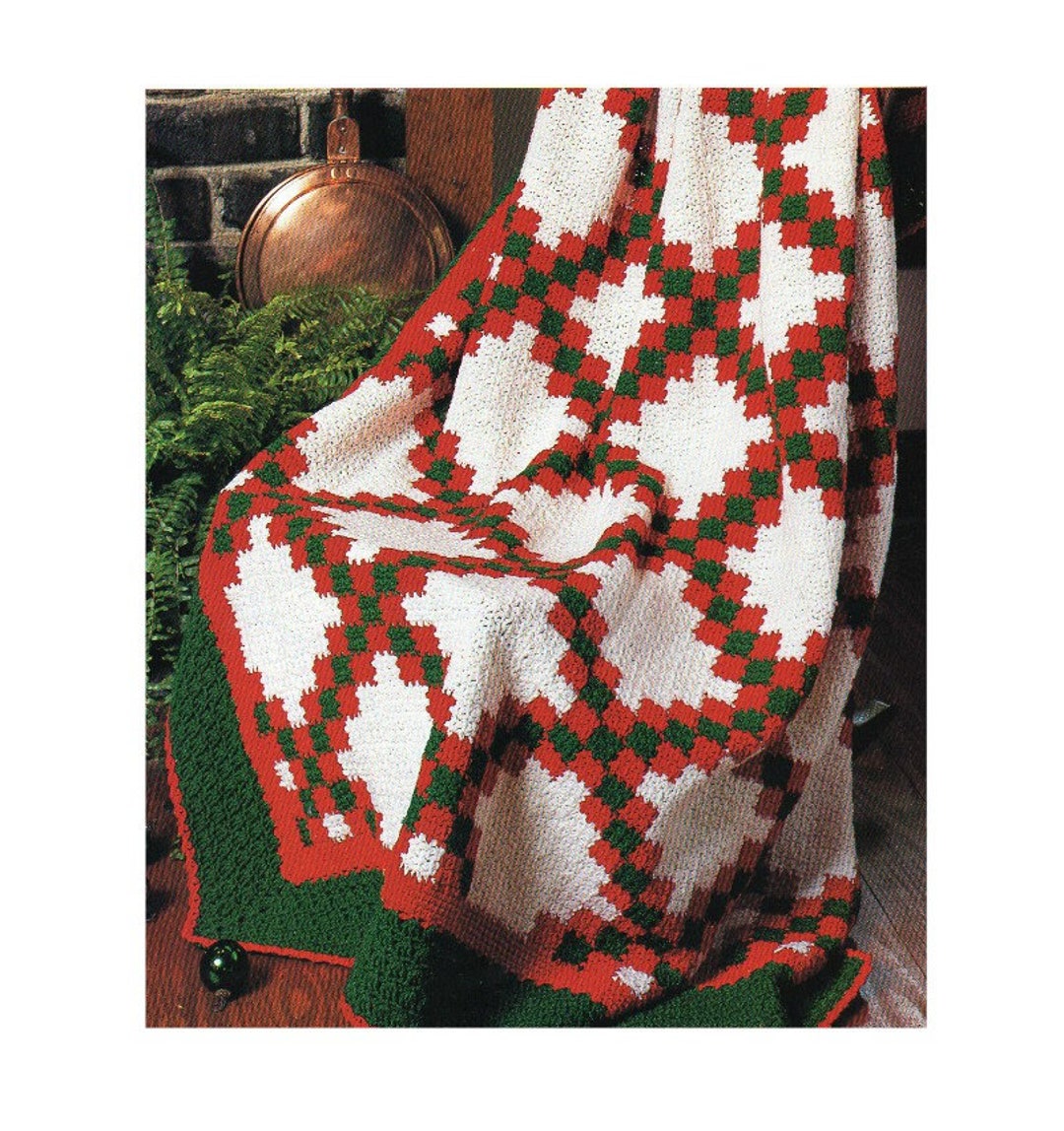 Ripple Wavy Afghan Crochet Pattern Christmas Afghan Crochet Pattern PDF ...