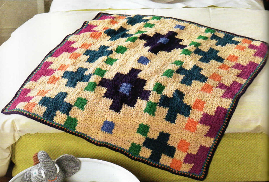 Aztec Afghan Crochet Pattern Southwest Lapghan Blanket Crochet Pattern ...