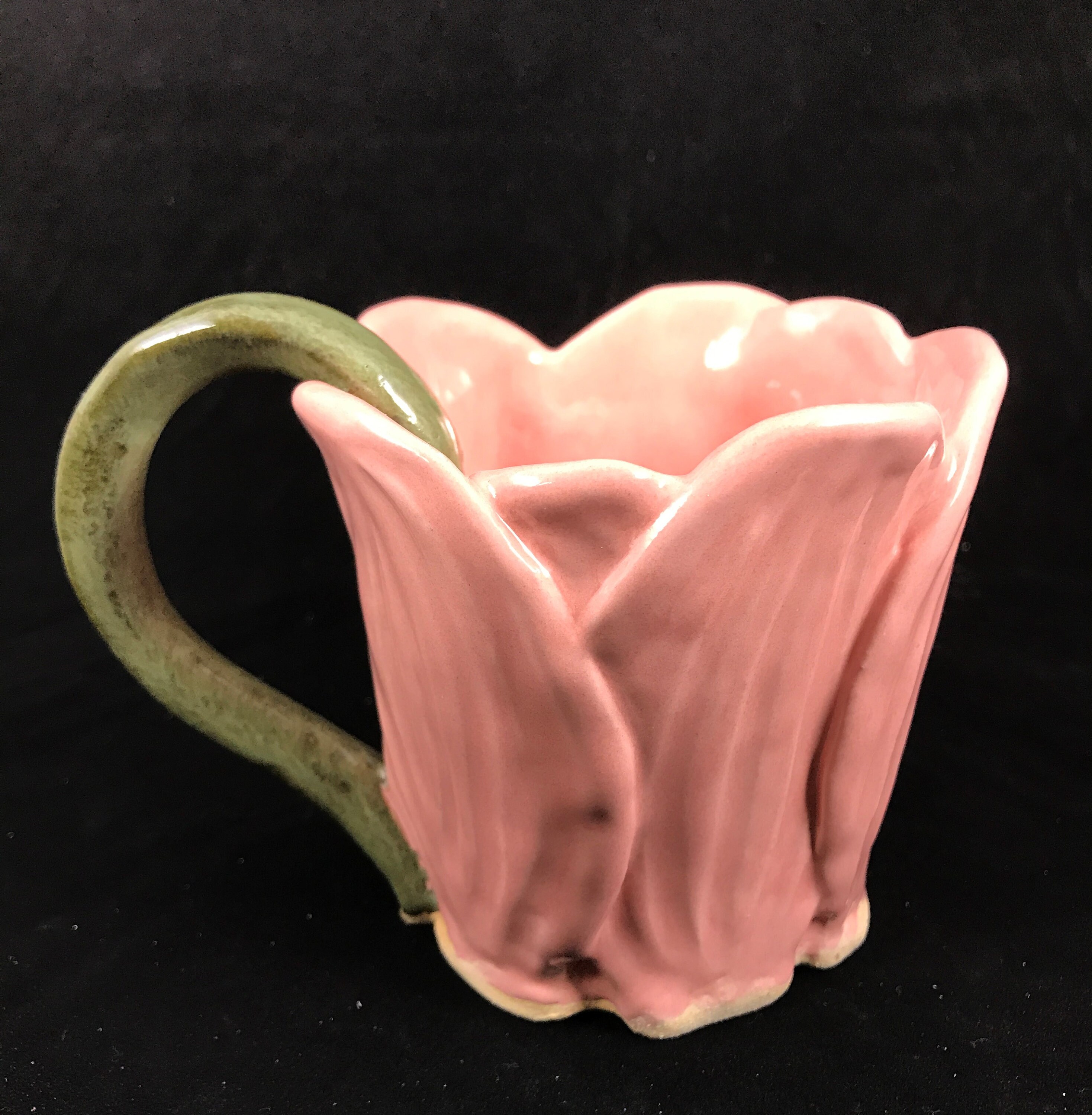 Pink Tulip Spring Mug Ceramic Hand Made Art Pottery | Etsy