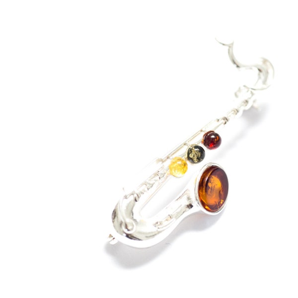 Saxophone Brooch - Etsy