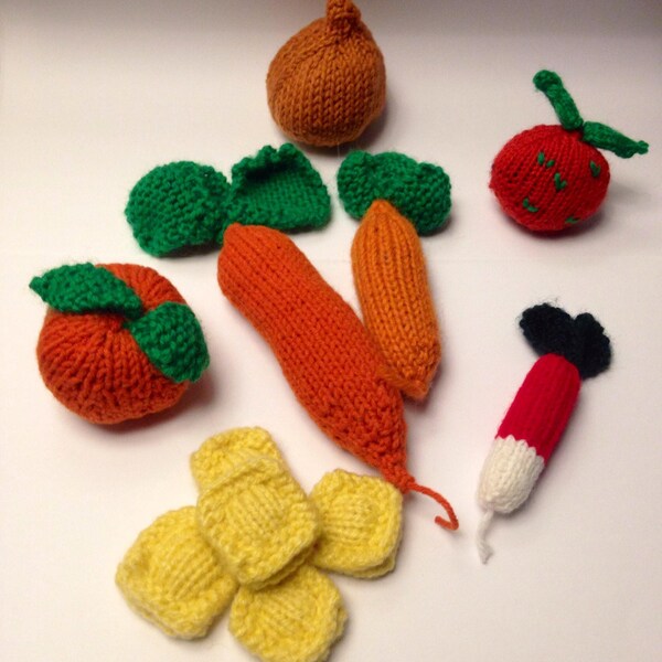 Knitted Vegetables - Etsy UK