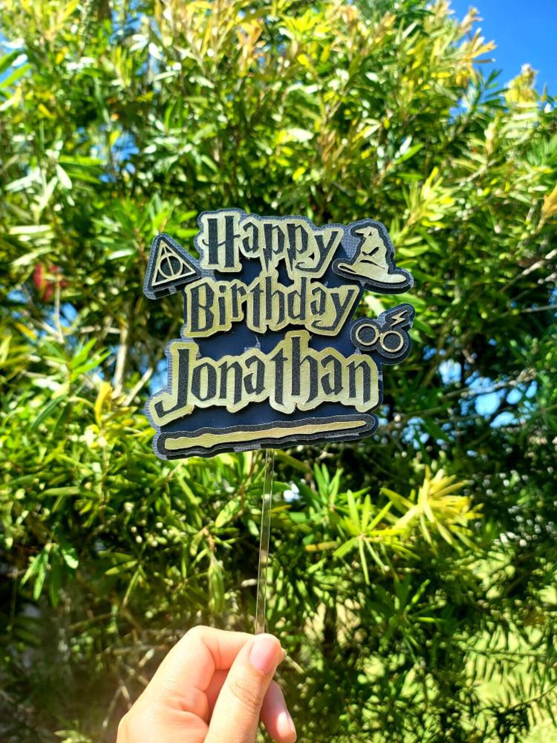 Wizard Birthday Cake Topper | Personalized | Magic | Wizarding - Etsy