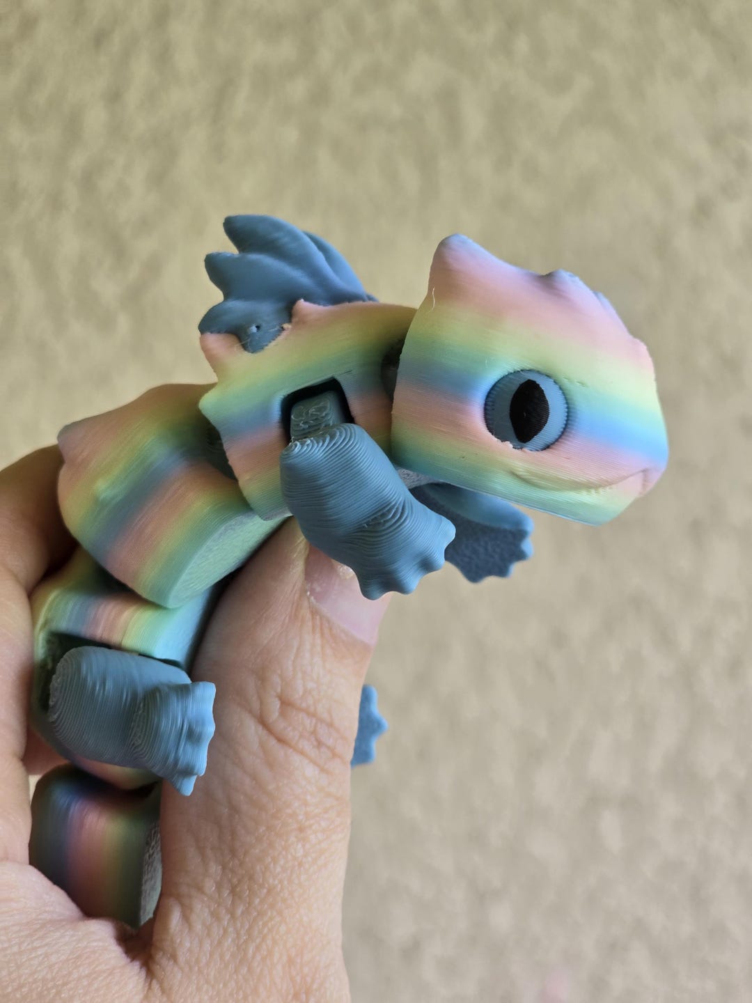 3D Printed Articulated Salamander Dragon Figurine - Etsy