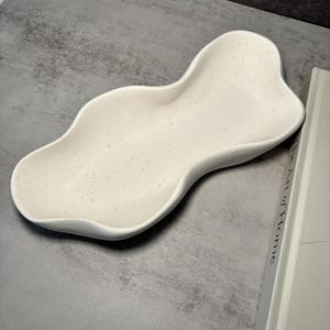Wave Tray | Candle Tray | Concrete Tray | Oval Tray | Decorative Tray ...