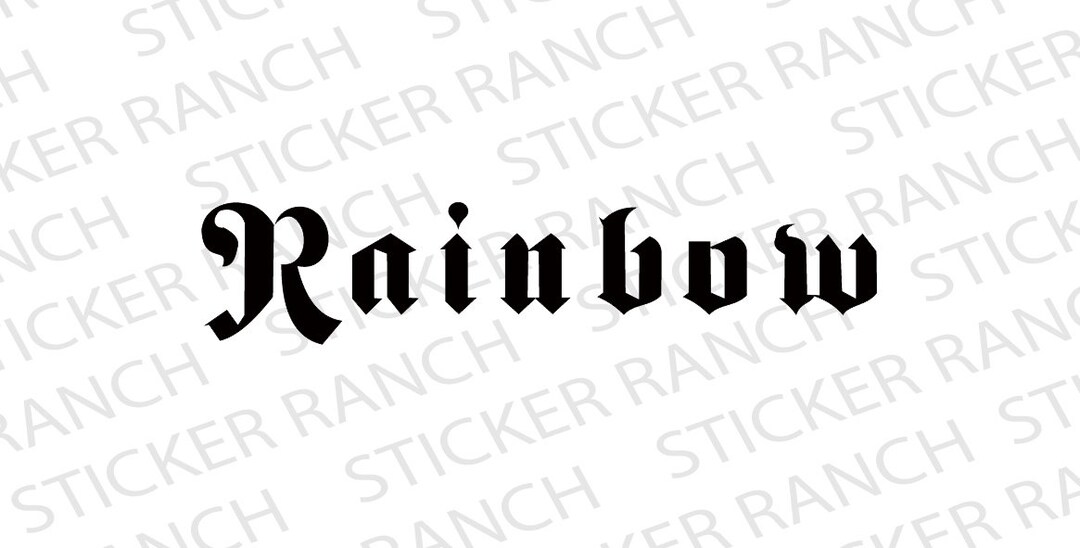 RAINBOW DIO Ritchie Blackmore Vinyl Decal Sticker - Etsy