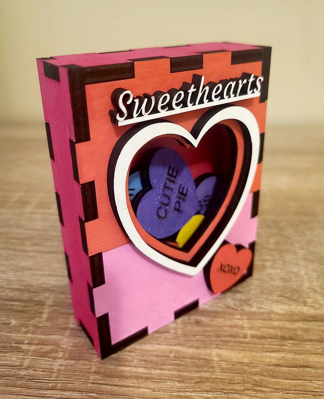 Sweethearts Box - Valentine's Valentines Day - Digital Laser Cut File ...