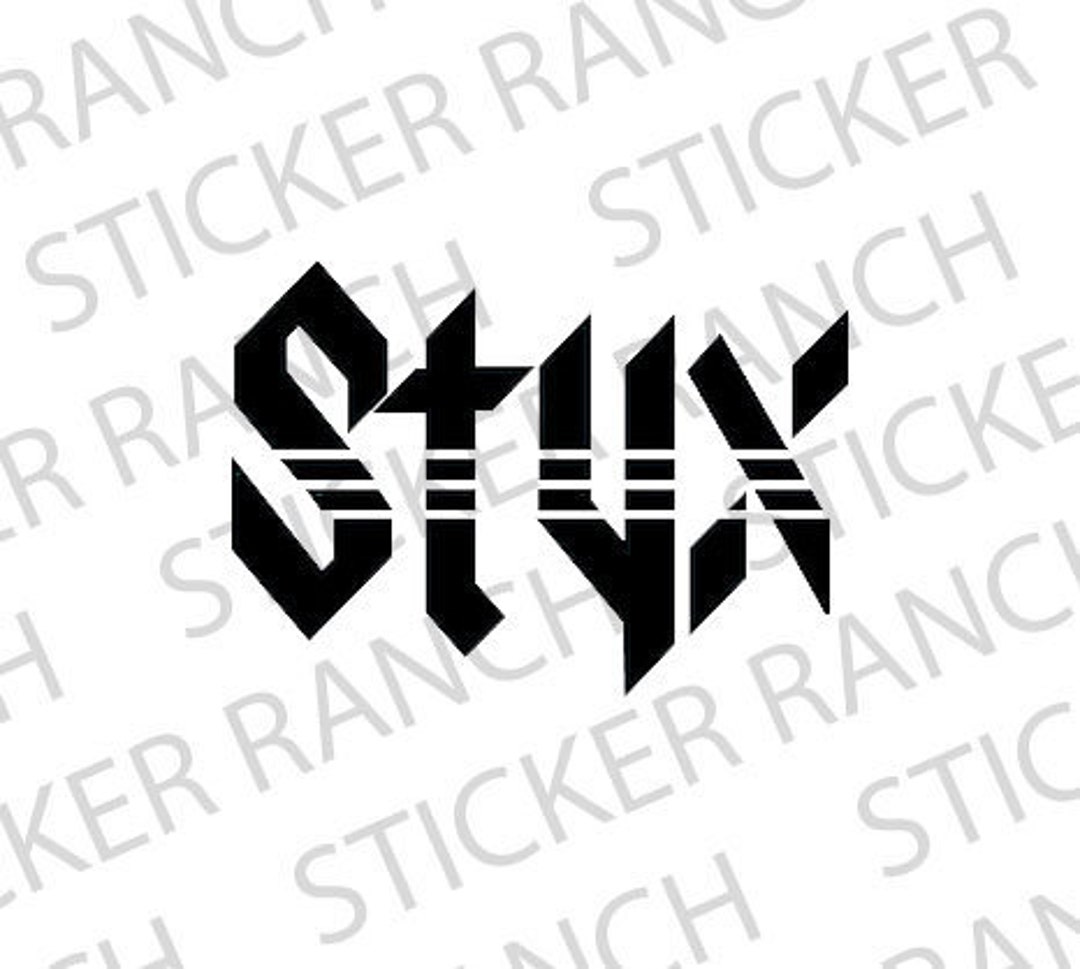 STYX Vinyl Decal Sticker Transfer Band Logo Chicago Illinois Music 70's ...