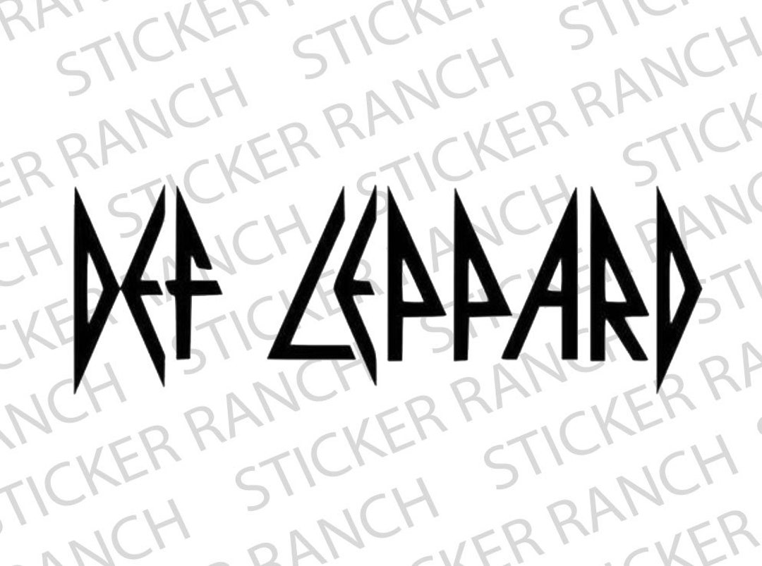 DEF LEPPARD Vinyl Decal Sticker Transfer Band Logo - Etsy