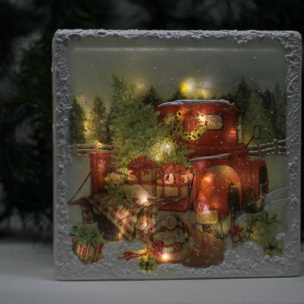 Lighted Glass Block - Etsy