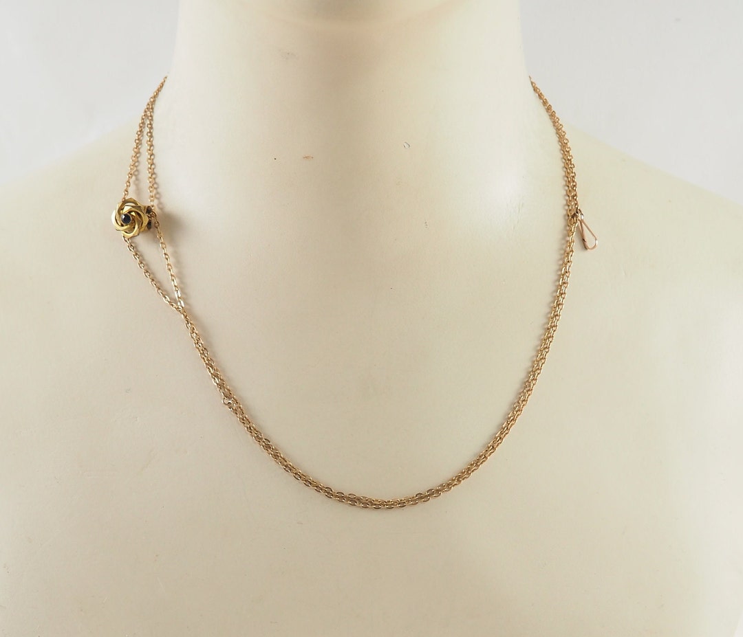 Antique Victorian Ladies Watch Chain, Gold Filled, Rolled Gold, Fine ...