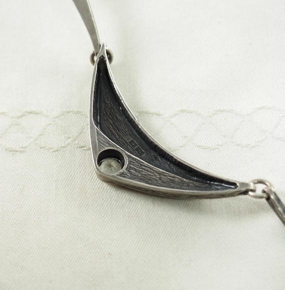 Ninex Korut Oy Necklace, Finnish Modernist, Sterling,… - Gem