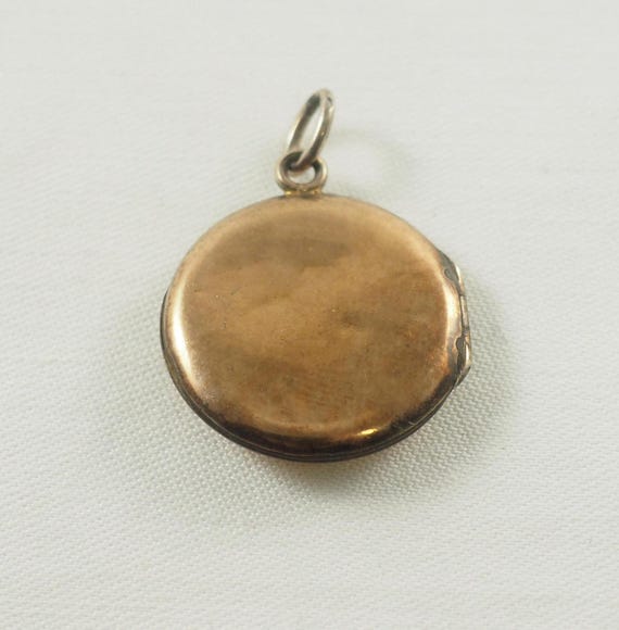 Antique Art Nouveau Period Circular Locket, Gold Fill… - Gem