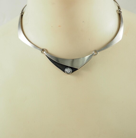 Ninex Korut Oy Necklace, Finnish Modernist, Sterling,… - Gem