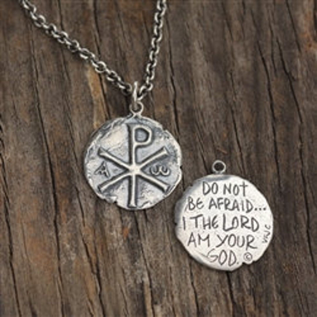 The Great I Am Pendant, Sterling Silver, Necklace, Handmade, Christian ...