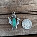 Tapatio Cactus Saguaro Cactus Pendant Turquoise Saguaro - Etsy