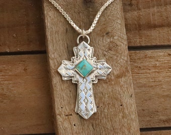 Sterling Silver, Hand Engraved Cross - Etsy