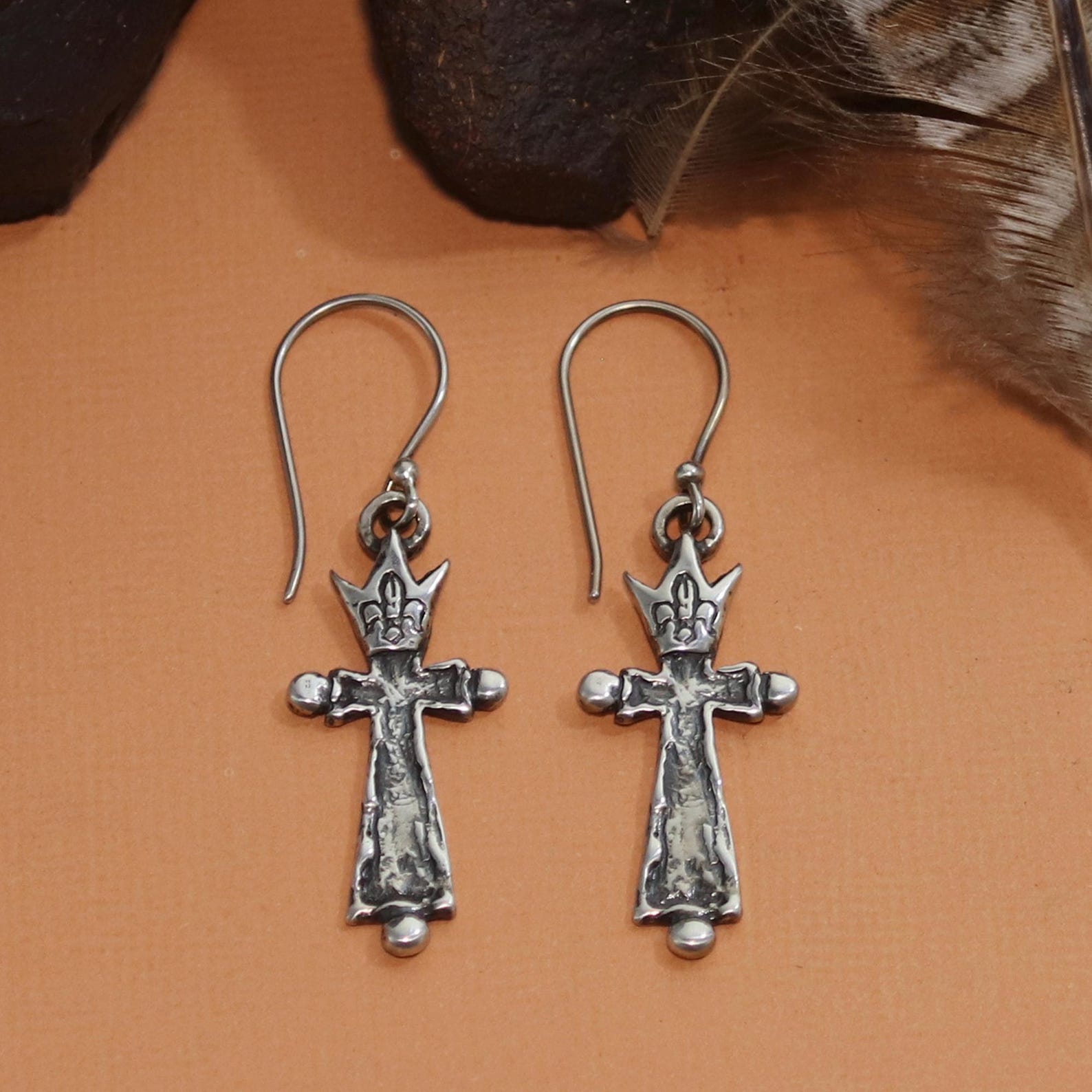 Loved by the King Earrings, Visible Faith, Sterling Silver Jewelry ...