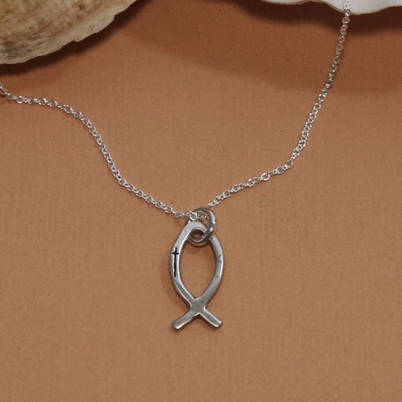 Ichthus Necklace - Etsy