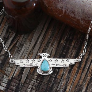Arapaho Thunderbird,sterling Silver, Thunderbird Necklace With ...