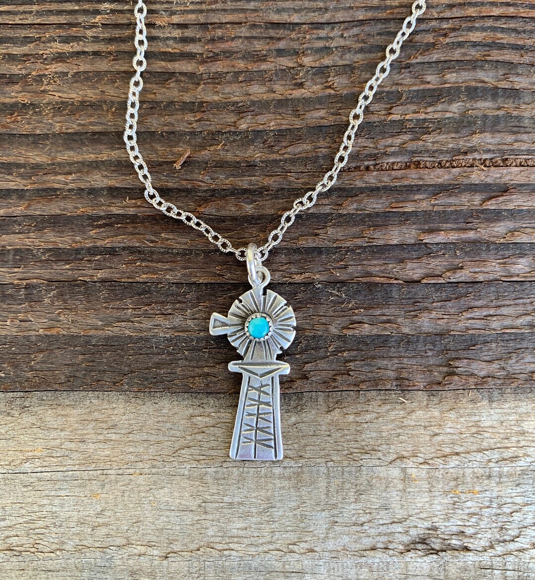 Agua Fria Windmill Necklace, Windmill, Windmill Necklace With Turquoise ...