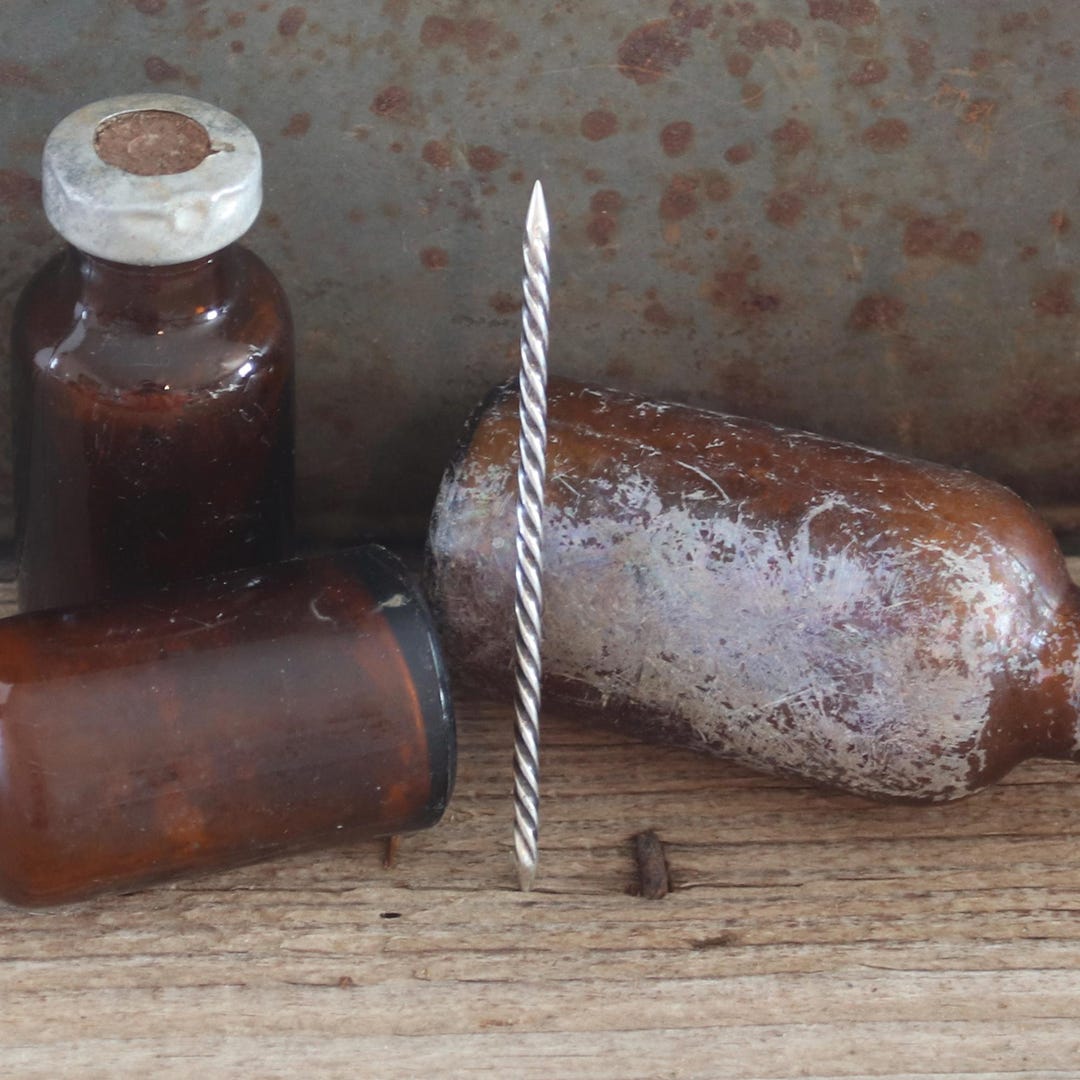 Square Wire Twist Toothpick, Sterling Silver Pick, Cowboy Hat Toothpick ...